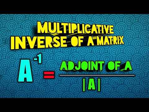 Multiplicative Inverse of a Matrix | 9th Class Math | Muhammad Ali ...