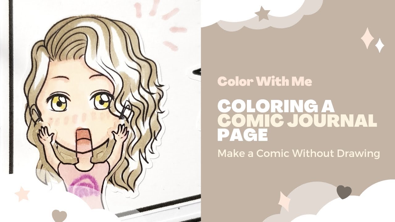 Coloring a Comic Journal Page | Make a Comic Without Drawing - YouTube