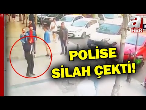 İstanbul'da Polise Böyle Silah Çekti! O Anlar Kamerada!  | A Haber