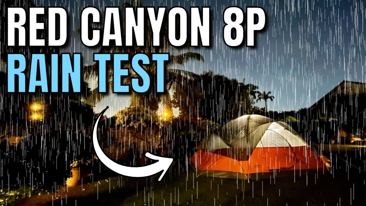 [RAIN TEST] Coleman Red Canyon 8-Person Tent - YouTube