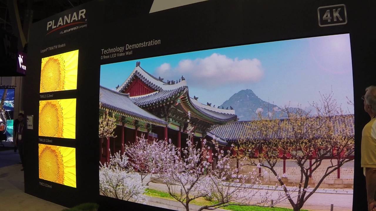 Planar 4K Direct View LED Wall 18' - YouTube
