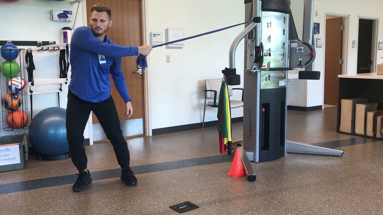 Band Shoulder Stretch - YouTube