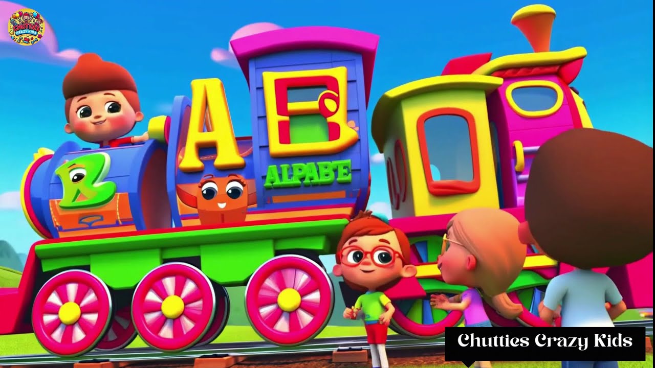 Learn Alphabet Train Song Chutties Crazy Kids Toy Train - 3D Alphabet ...