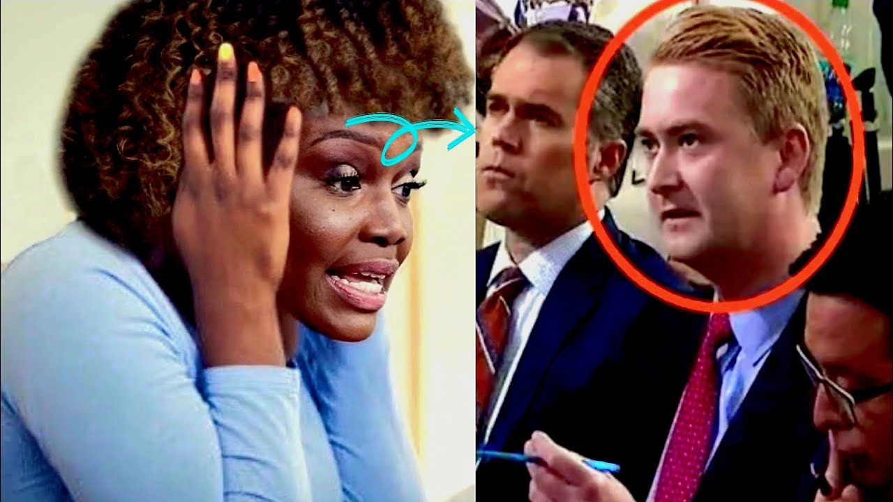 Karine Jean-Pierre angry with Peter DOOCY DESTROYS ... 😠😠 #gaffe ...