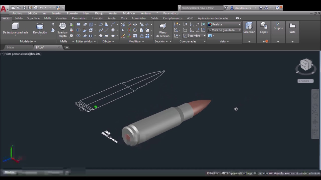 BALA - Autocad 2018 - David Zarauza - YouTube