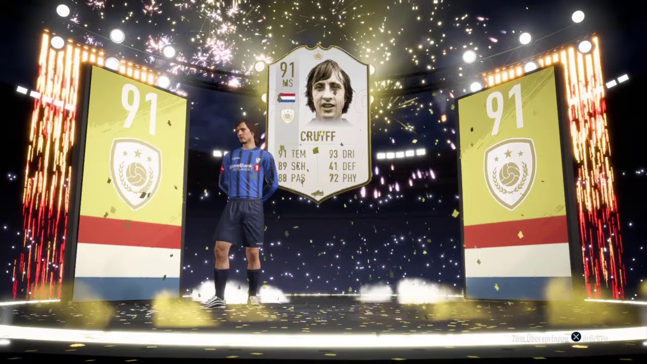 Johan Cruyff 91 Icon gezogen 😱 Krassestes 50K PACK in FIFA 19 - YouTube
