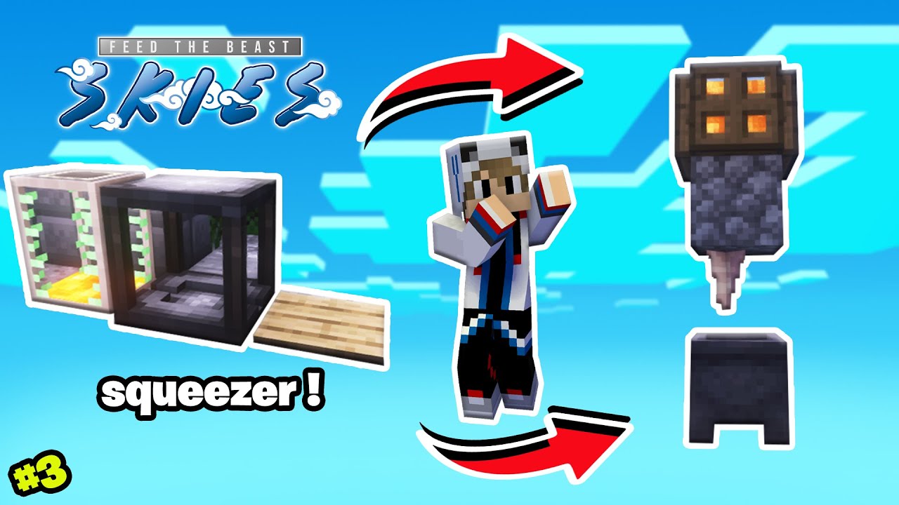 See How This Machine Solved Lava Problem in FTB SKIEE Ep :-3 ! Squeezer idea #4x4gaming - YouTube