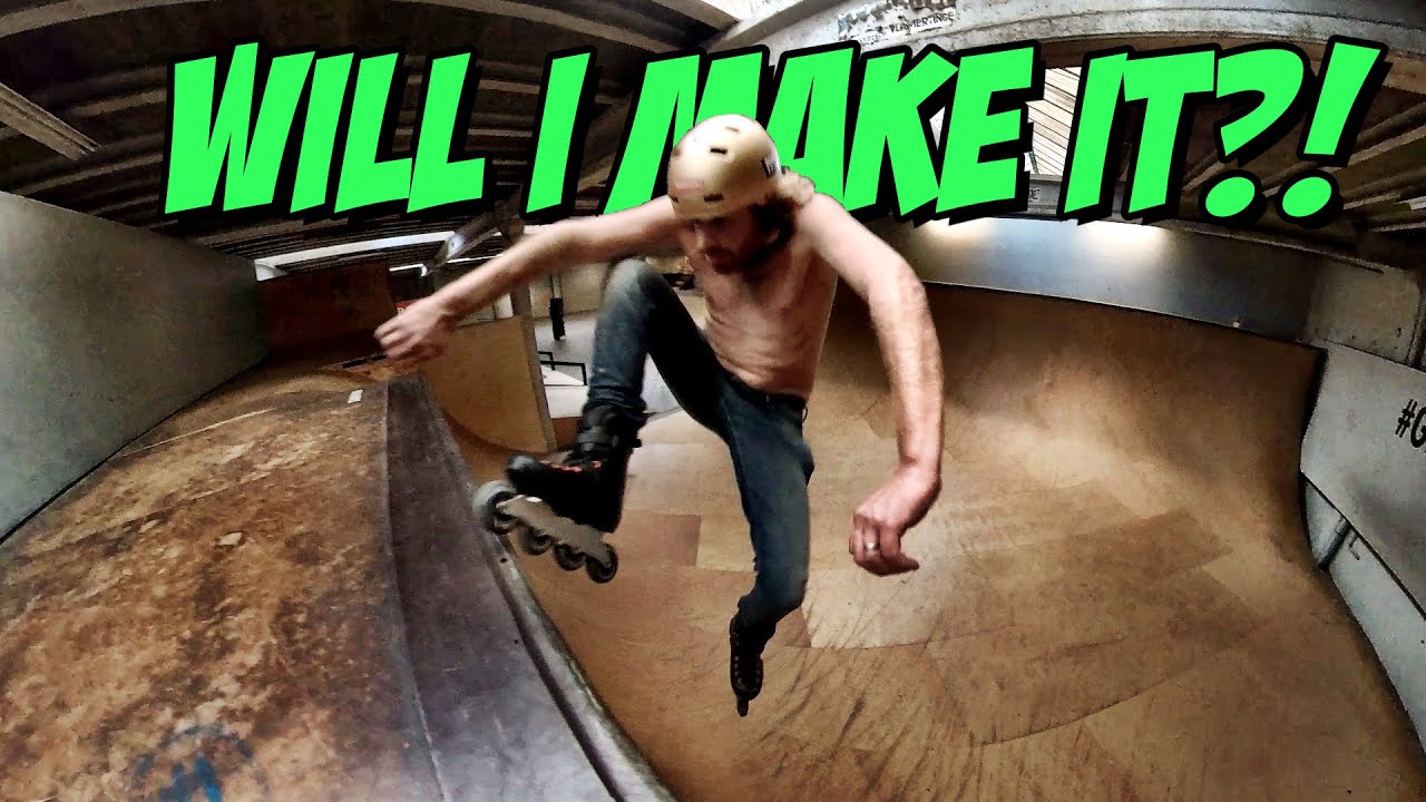 Riding a VERT ramp on BIG WHEELS 💥 with @keeponblading - YouTube