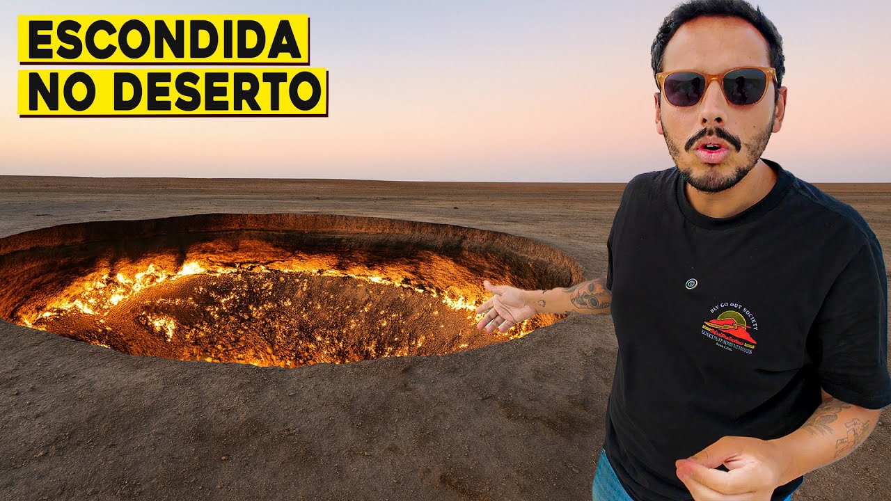 COMO É VISITAR A PORTA DO INFERNO NO TURCOMENISTÃO - YouTube