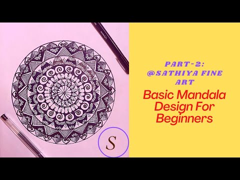 Basic Mandala Design For Beginners Part - 2 - YouTube