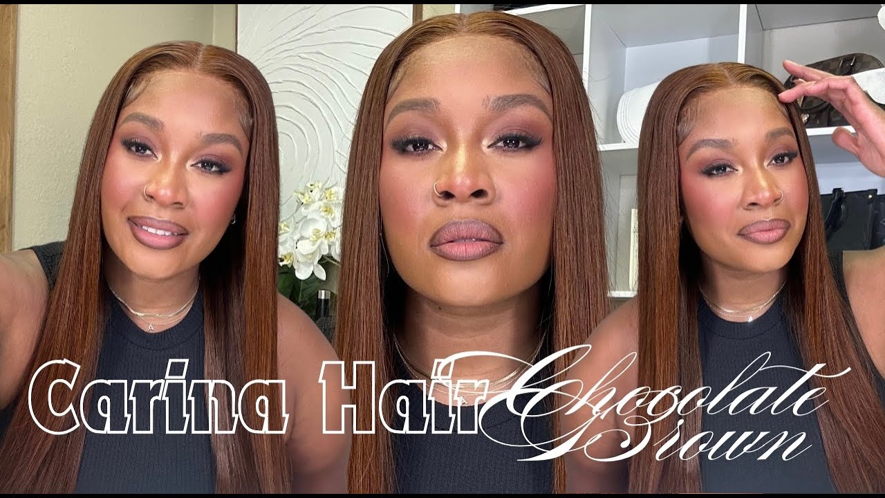 THE BEST STRAIGHT WIG OF 2024! Ft. Carina Hair | Chocolate Brown ...
