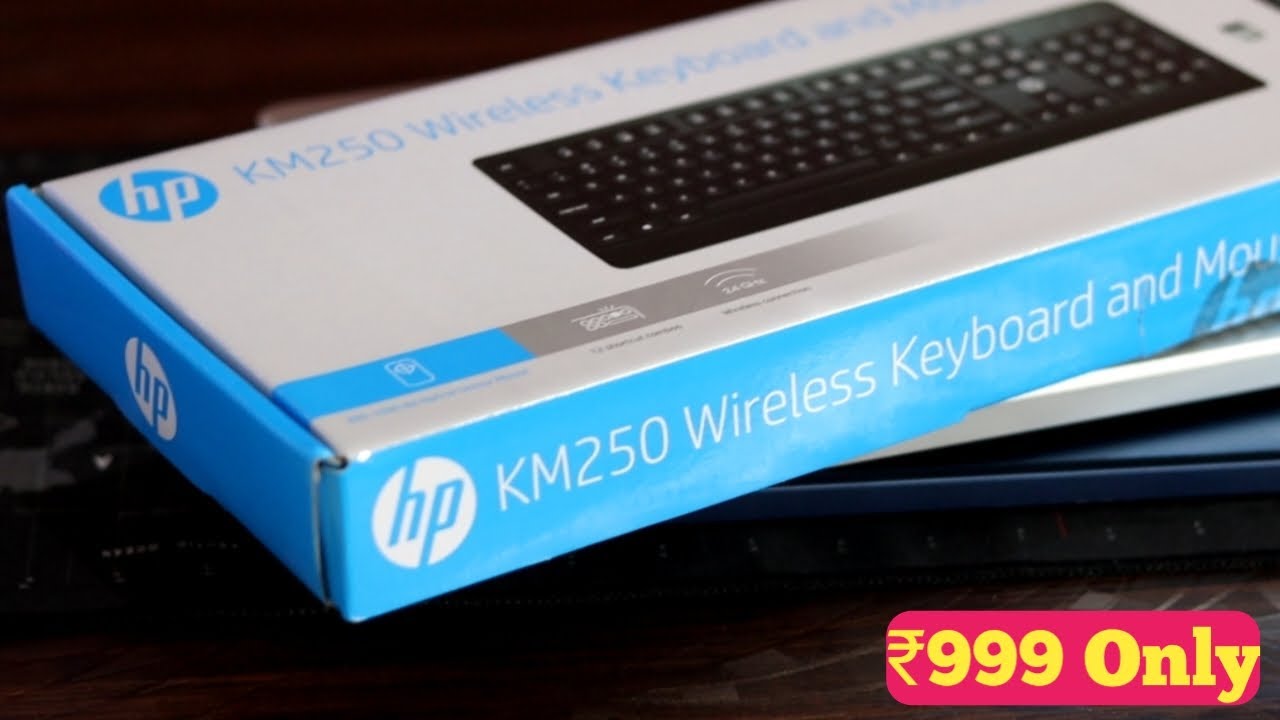 HP Wireless Keyboard and Mouse Combo Set Unboxing & Review ll HP KM 250 ...