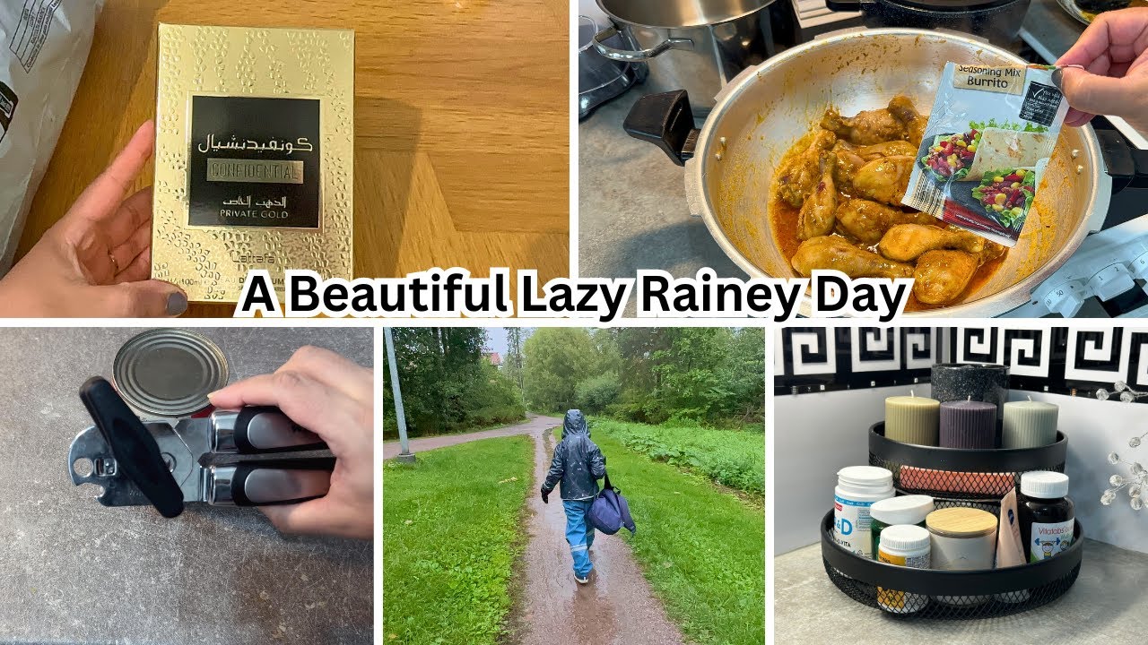 Lazy Rainy Day Routine | Kitchen Cleaning | Cooking | Birthday Gift ...