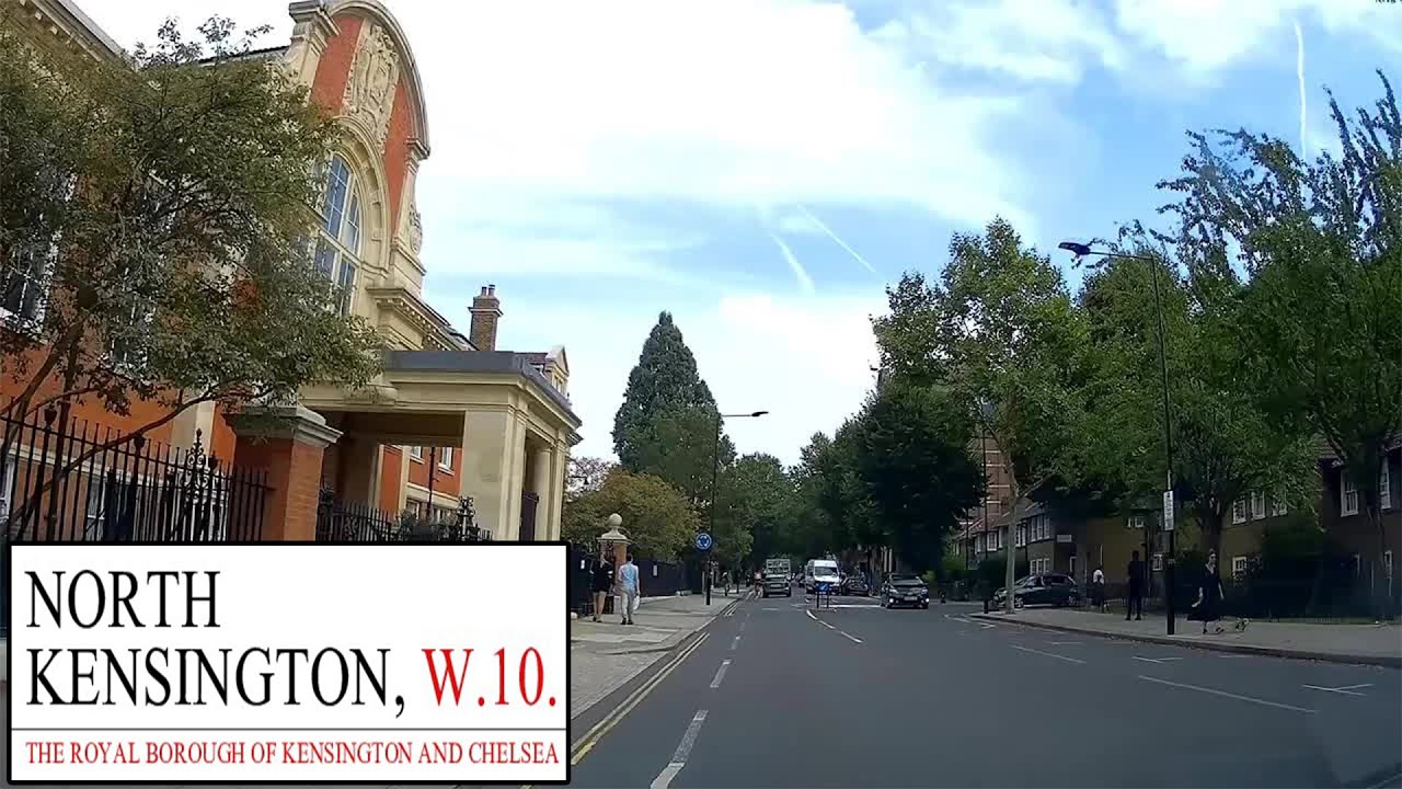 A Drive Through London North Kensington W10 - YouTube