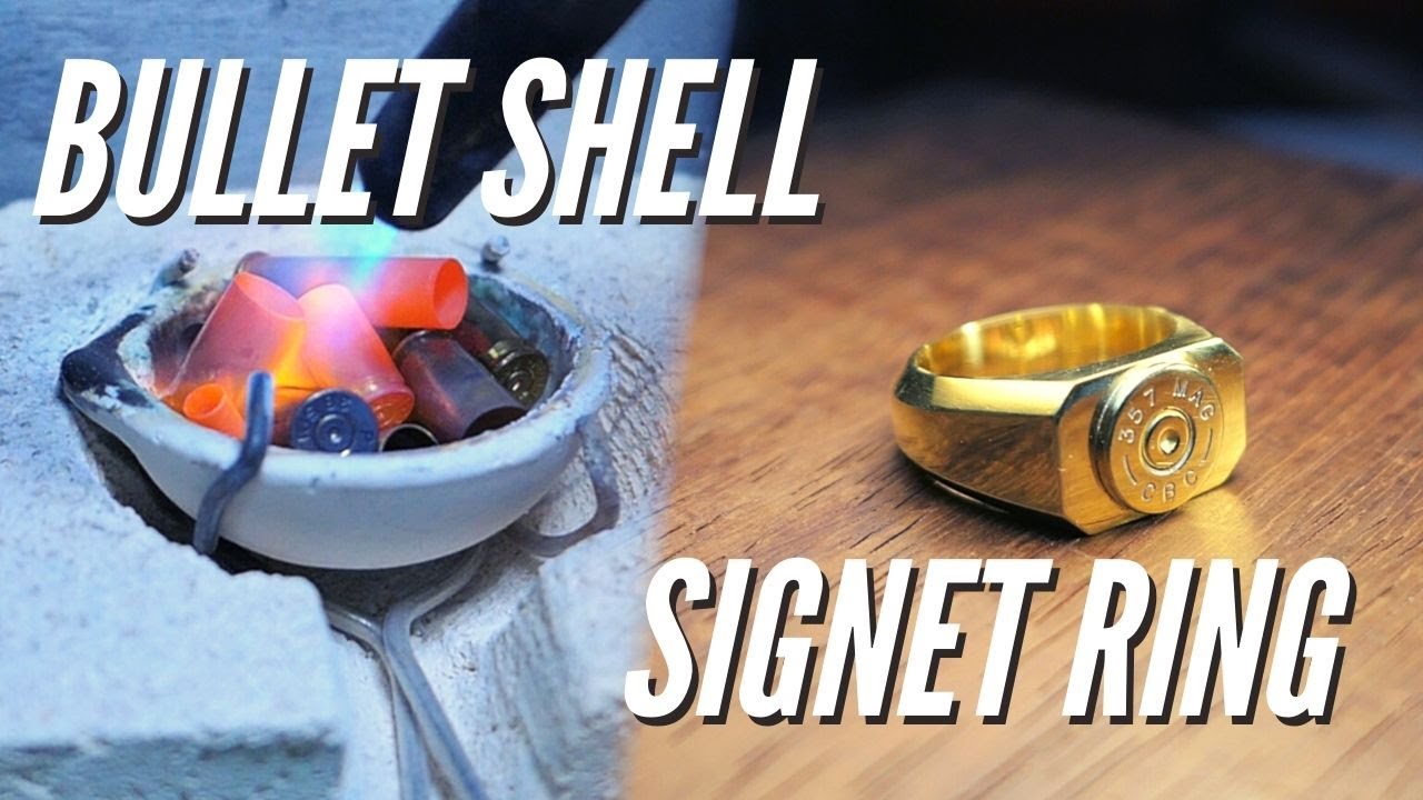 Turning Bullet Casings into a Signet Ring - YouTube