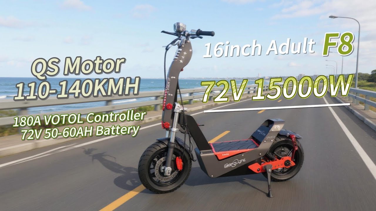 110-140KMH Fast Speed 72V 15000W Racing Electric Scooter 180A Votol ...