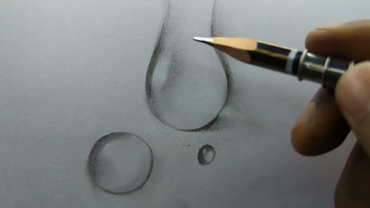 How to draw water droplets step by step 2 - YouTube