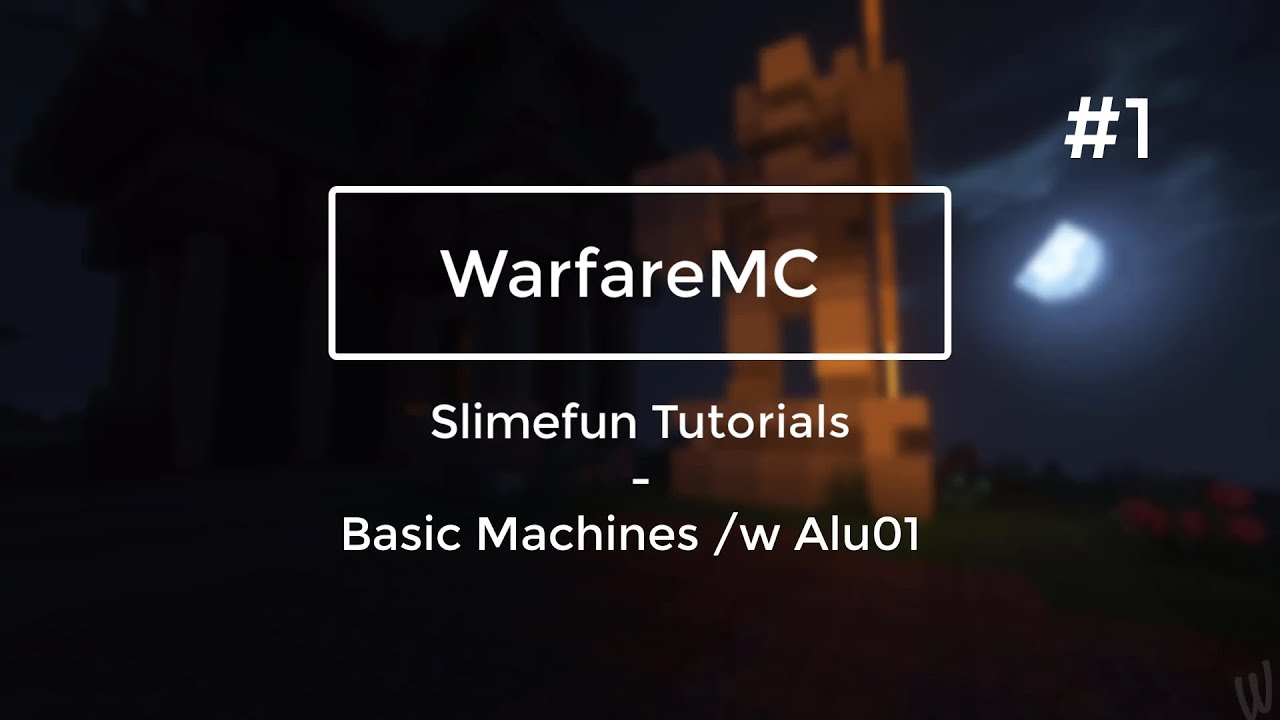 SlimeFun Tutorials | #1 Basic Machines /w Alu01 - YouTube