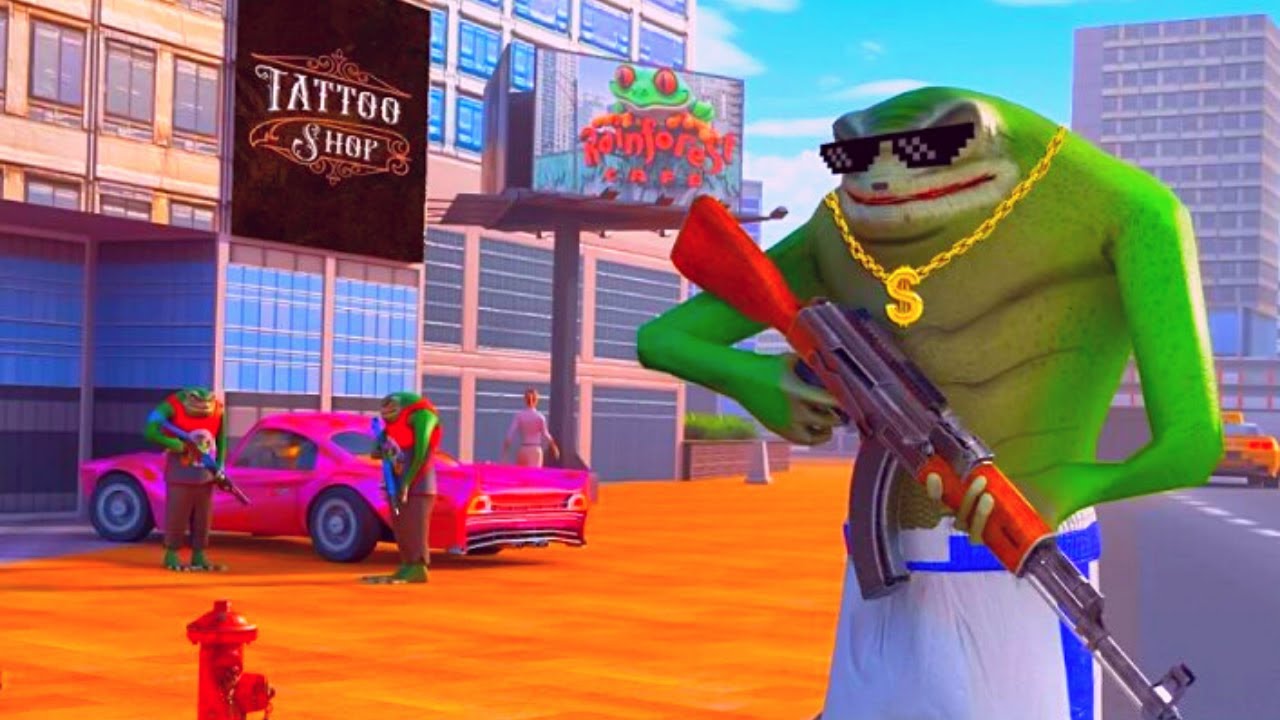 Flying Rope Hero Frog Gangster Crime Vice City Battle Android Gameplay ...