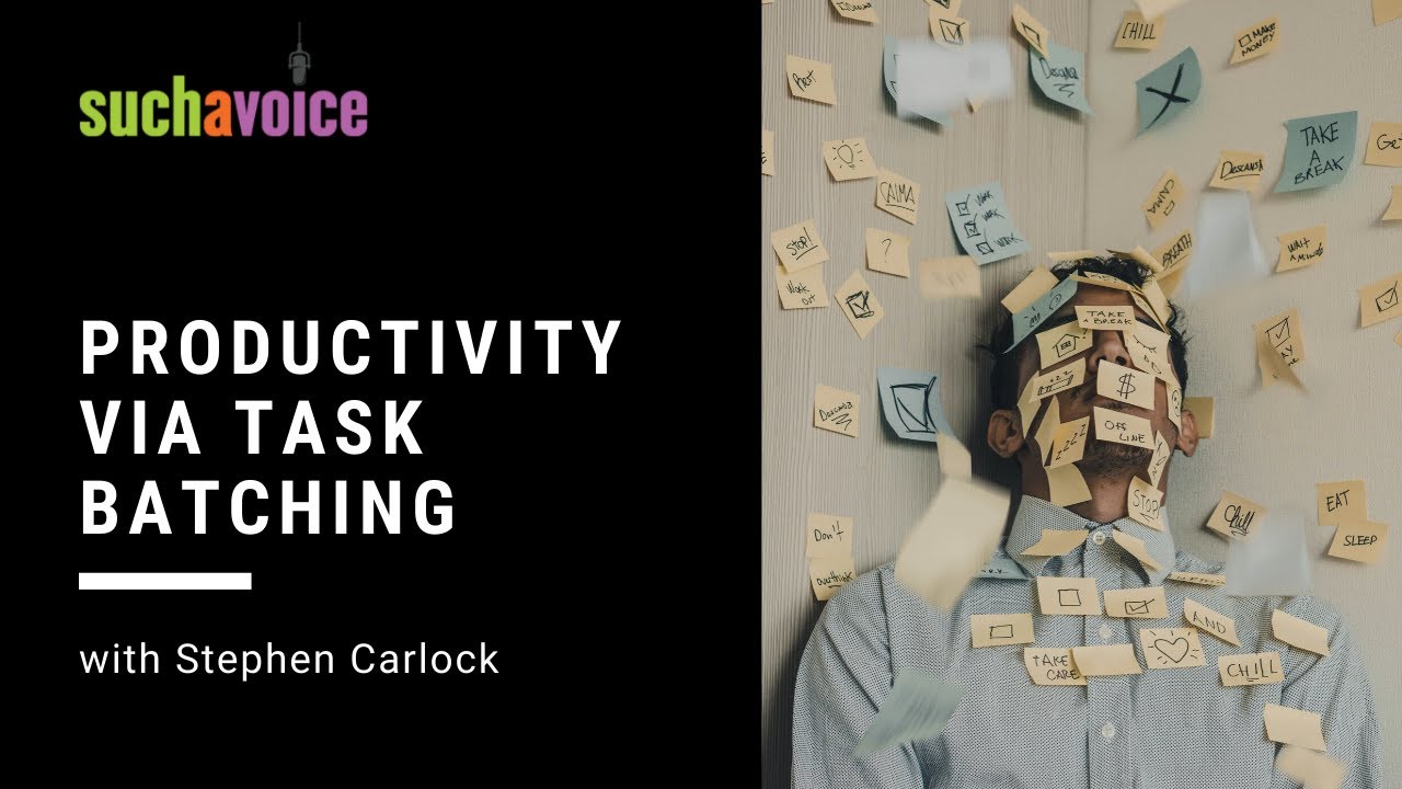 Productivity via Task Batching - YouTube