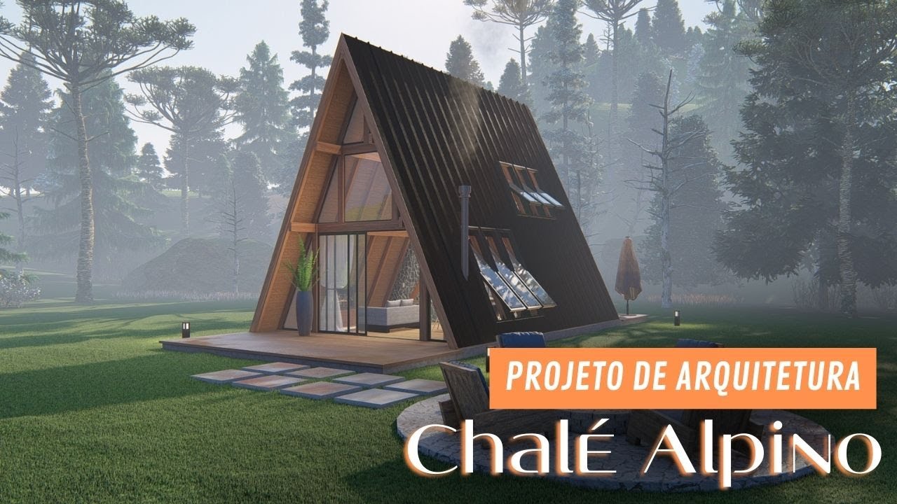 Projeto Casa de Campo | Chalé Alpino - YouTube