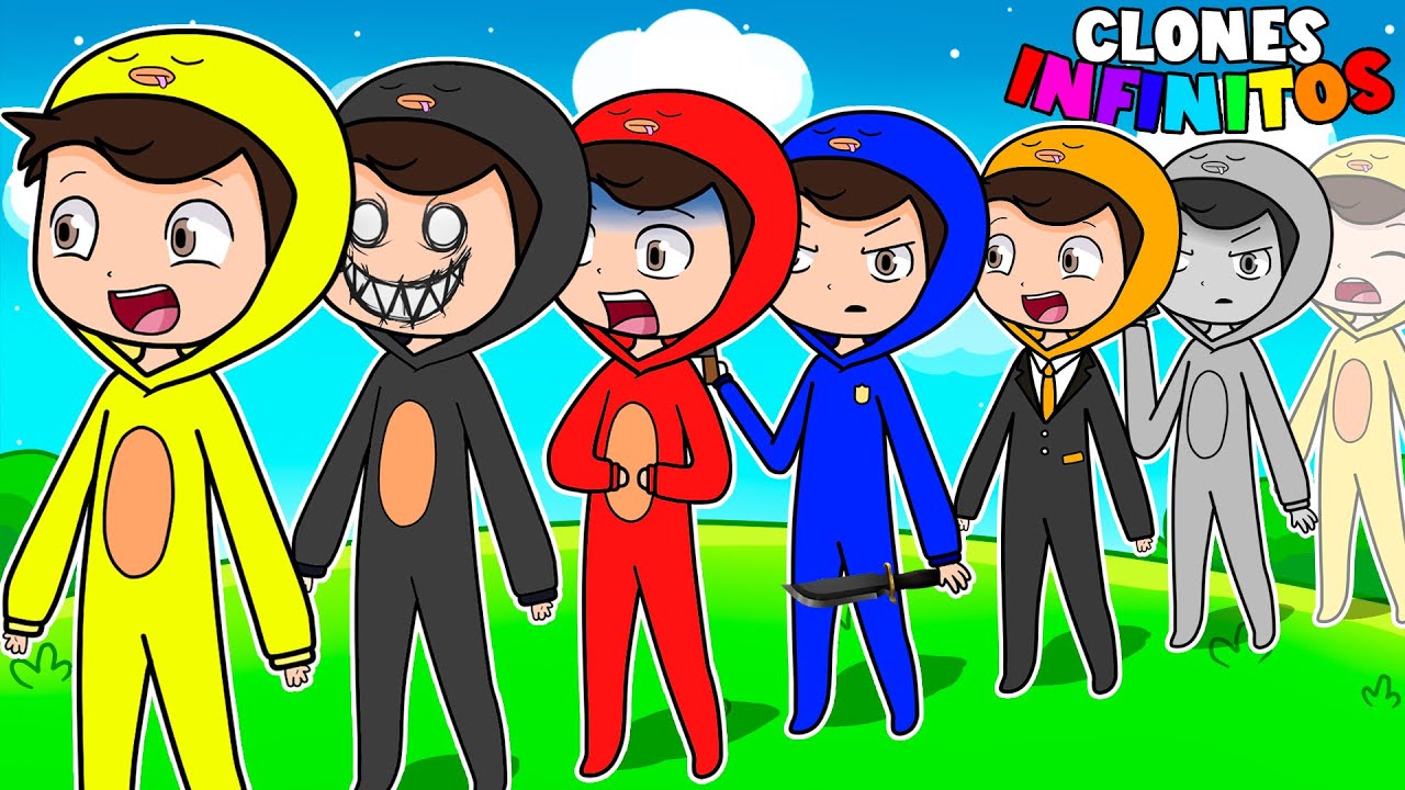 Melina y Pato Loco se CLONAN INFINITAMENTE en Roblox! - YouTube