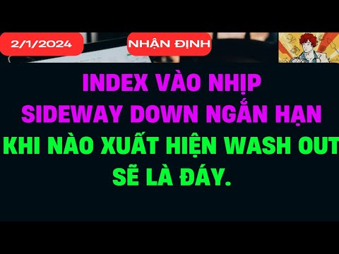 Nhận định thị trường 2/1/2024: VNINDEX VÀO NHỊP SIDEWAY DOWN, ÔM TIỀN CHỜ CƠ HỘI NHỊP WASH OUT ...