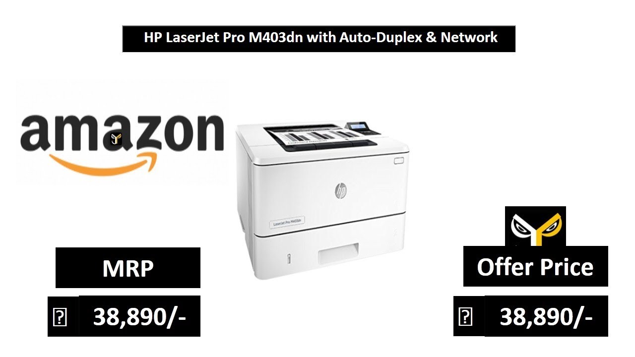 HP LaserJet Pro M403dn with Auto-Duplex & Network - YouTube