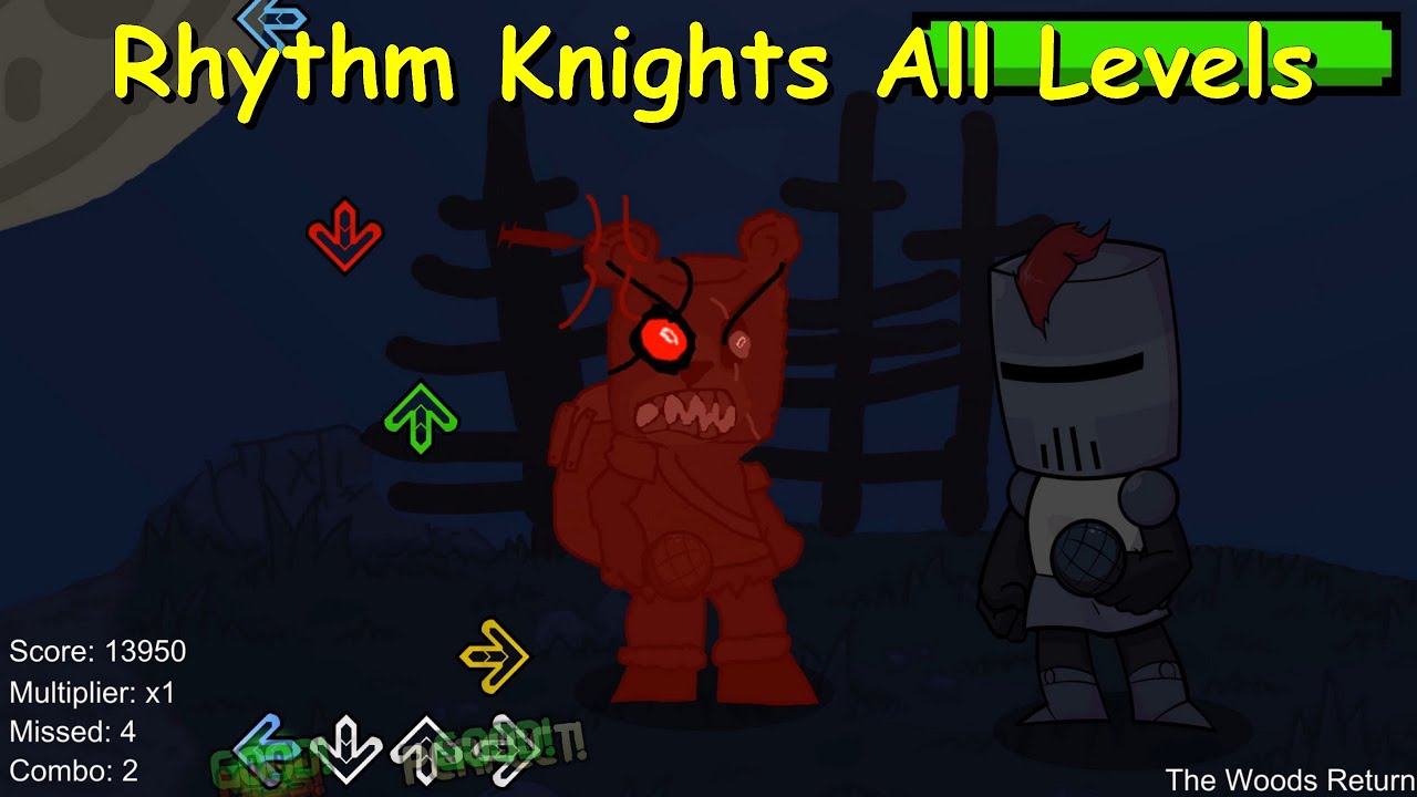 Rhythm Knights All Levels +Extras (FNF Rip OFF) - YouTube