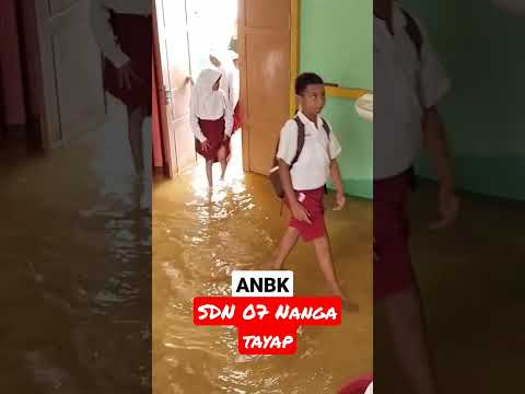 walaupun sekolah Banjir , anak anak tetap sangat ANBK 💪 #anbk2022 #sekolah #banjir