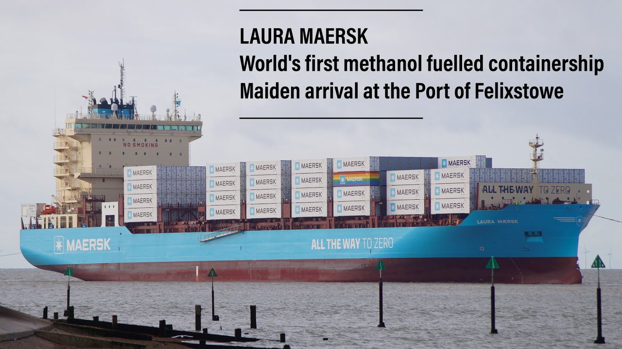 LAURA MAERSK - Worlds first methanol fuelled containership 29/9/23 ...