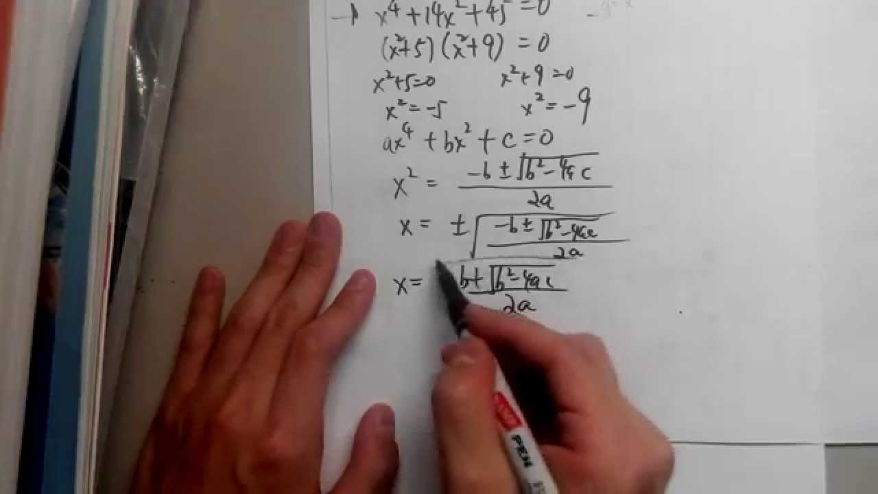 quartic equation roots - YouTube