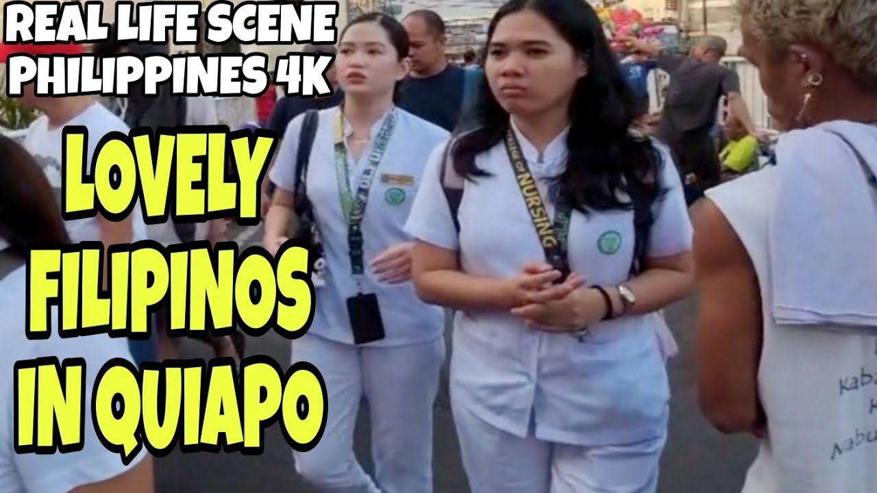 LOVELY FILIPINOS IN BUSTLING QUIAPO WALK MANILA WALKING IN PHILIPPINES ...