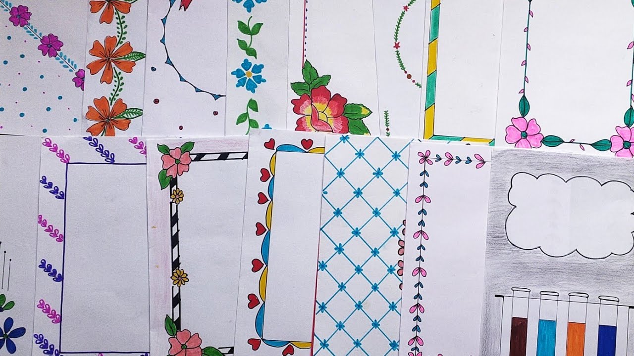 20 BEAUTIFUL BORDER DESIGNS/PROJECT WORK DESIGNS/ASSIGNMENT FRONT PAGE ...
