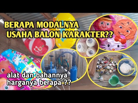 BERAPA MODAL USAHA BALON KARAKTER?? ALAT & BAHANNYA BELINYA DI MANA , HARGANYA BERAPA??