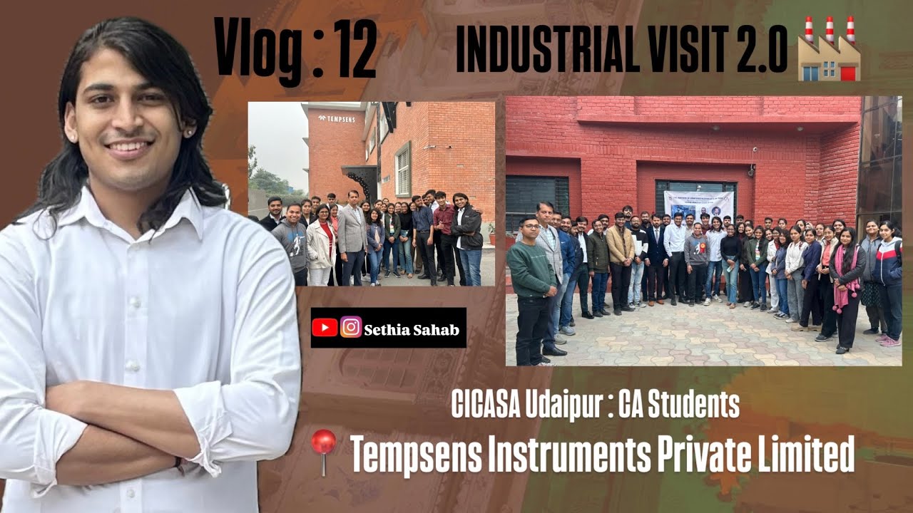 Vlog 12 || Industrial Visit 🏭 Tempsens instrument private Limited ...