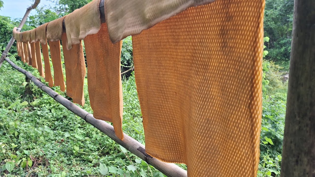 rubber drying process - YouTube