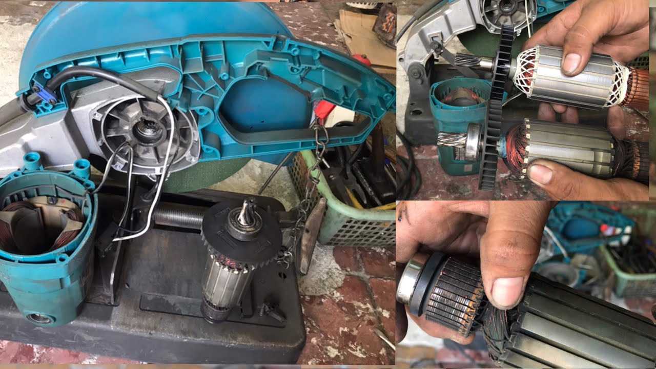 How to repair a steel cutting motor - YouTube