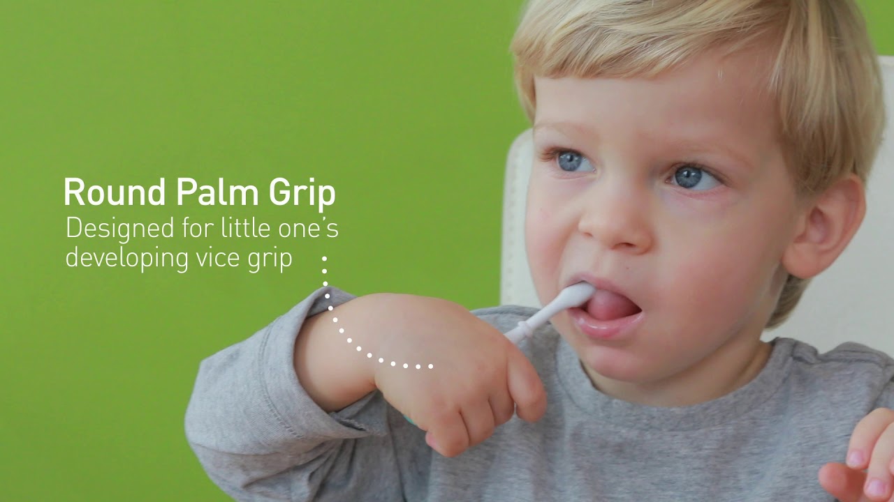 3-Stage Palm Grasp Toothbrush | Marcus & Marcus - YouTube