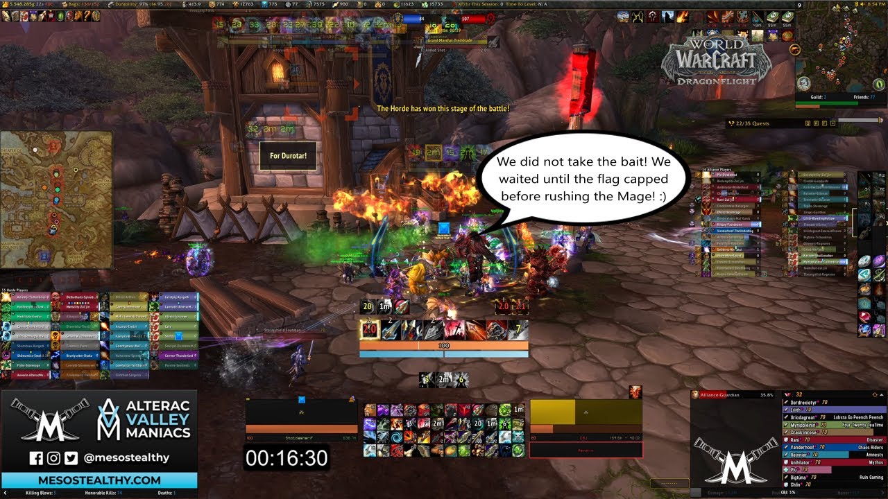 Always cap the last flag first before going into the stacked Mage Tower ...