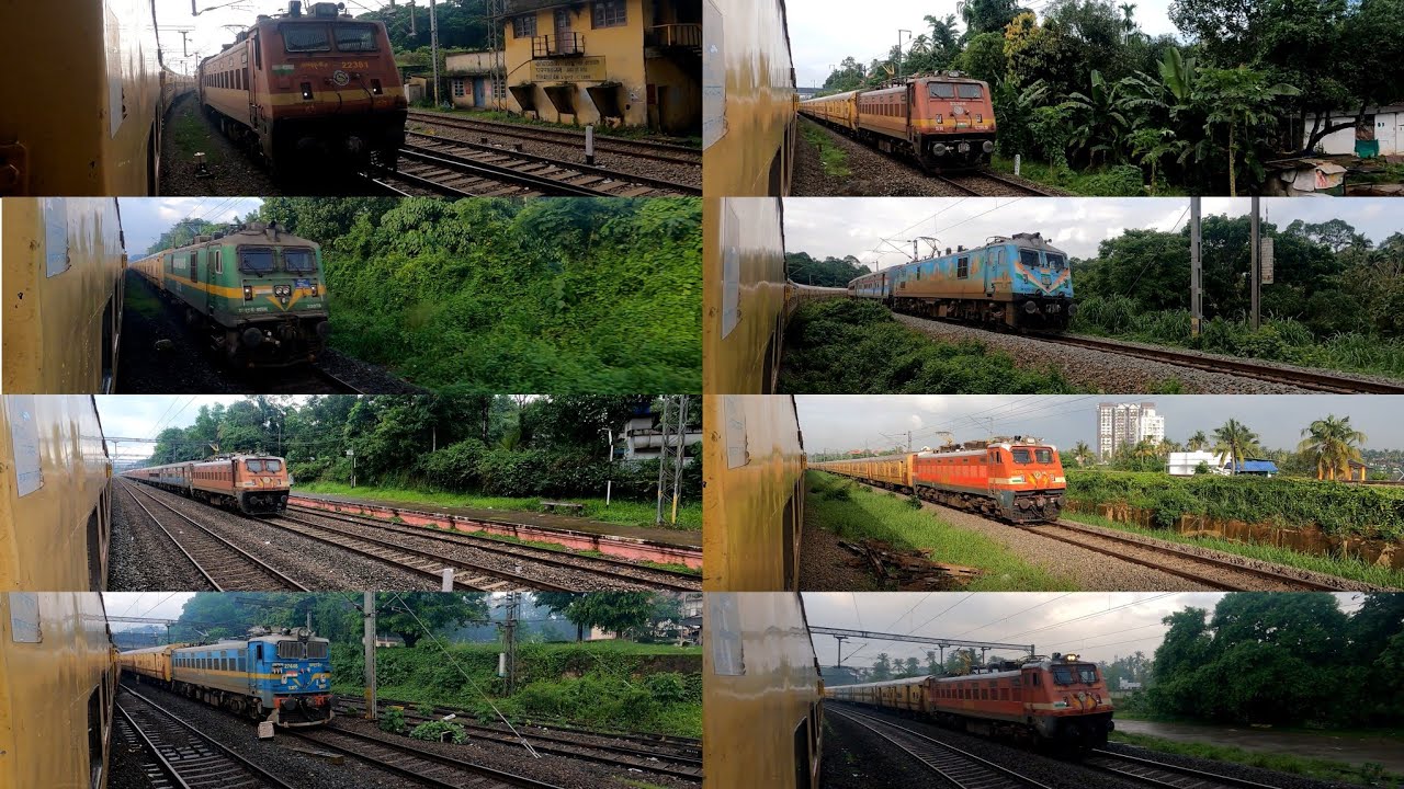 10 IN 1 : HIGH SPEED CROSSINGS with AN AJJ WAP4 & GOC WDP4D led ...