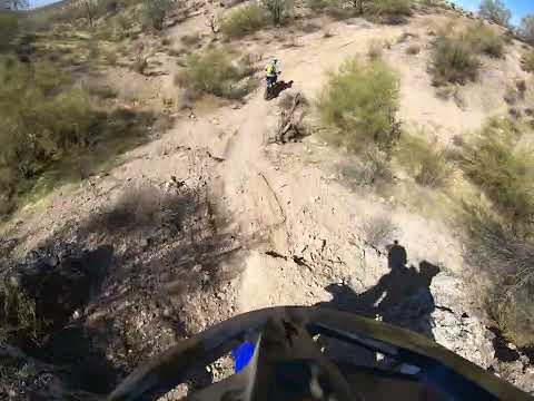 Desert Single Track YZ250X - YouTube