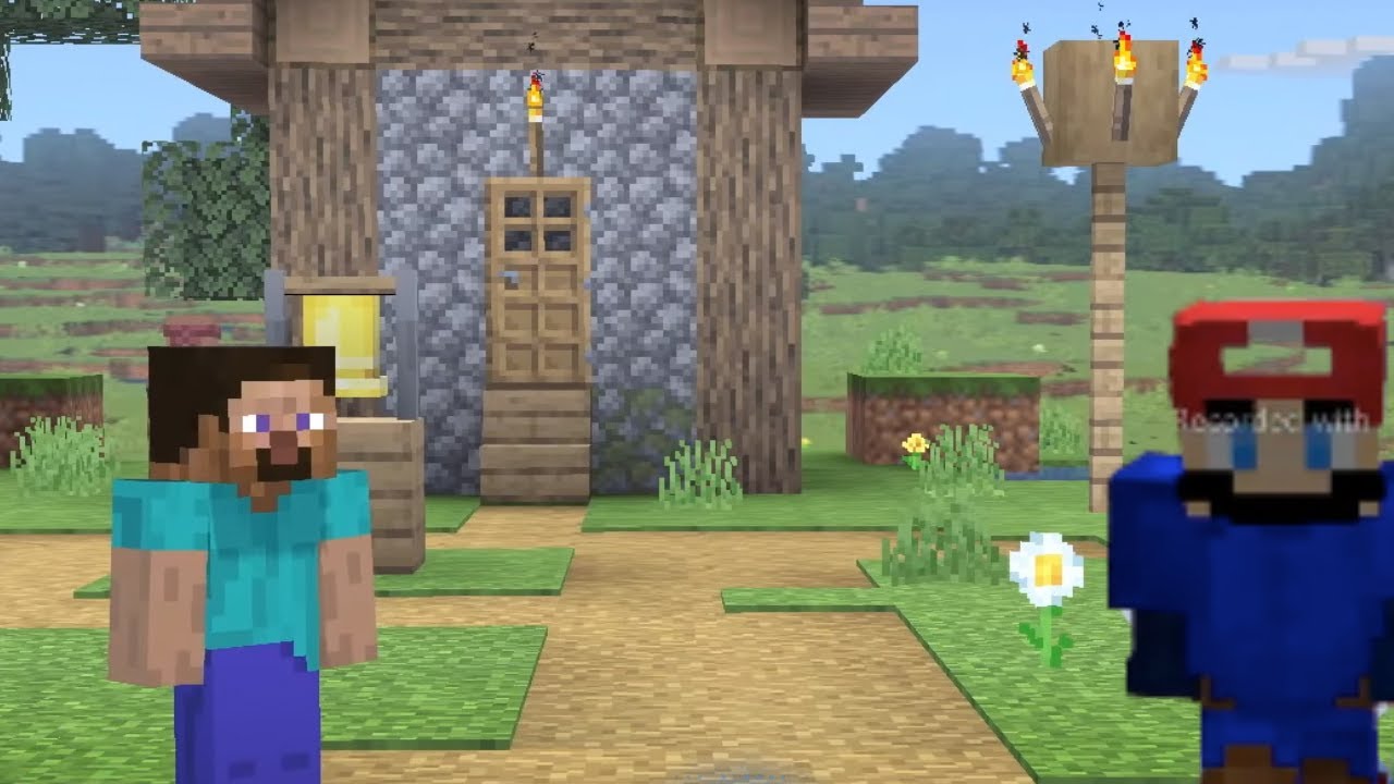 Smash bros mais c'est minecraft! - YouTube