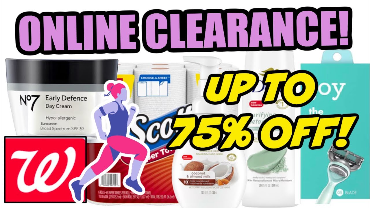 WALGREENS ONLINE CLEARANCE - UP TO 75% OFF 🏃🏼‍♀️ - YouTube