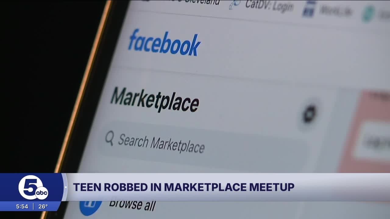 Akron teen robbed at gunpoint during Facebook Marketplace meetup - YouTube