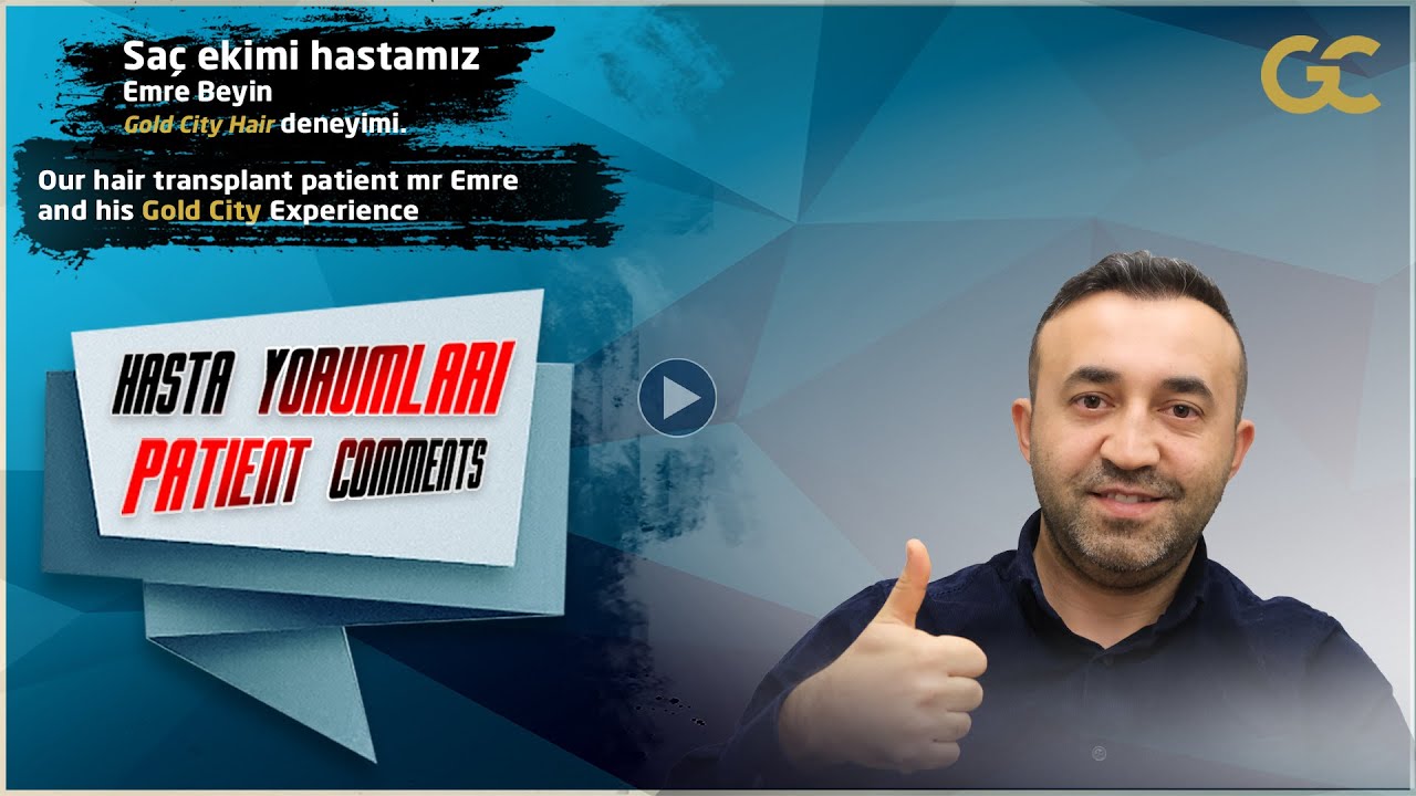 Gold City Hair experience of our hair transplant patient, Mr.Emre - YouTube