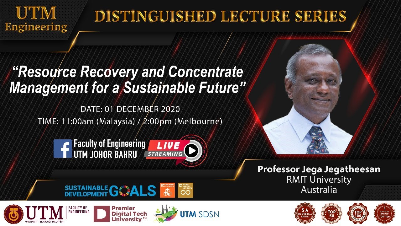 Distinguished Lecture Series #87 - Professor Jega Jegatheesan - YouTube