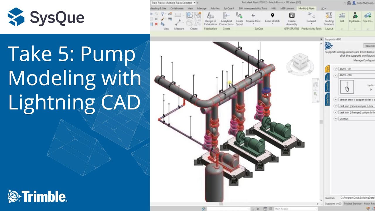 SysQue Take 5: Pump Modeling with Lightning CAD - YouTube