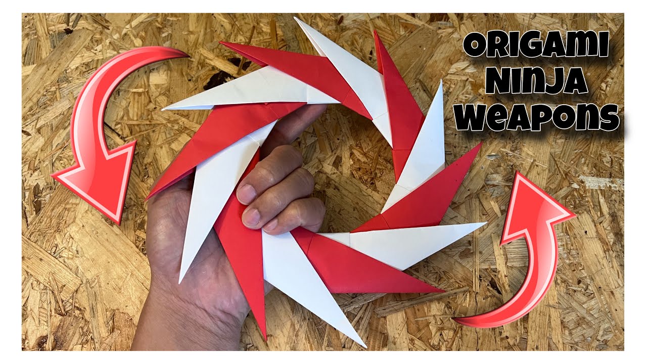 “How to Make Origami Ninja Weapons: Double-Sided Shuriken” - YouTube