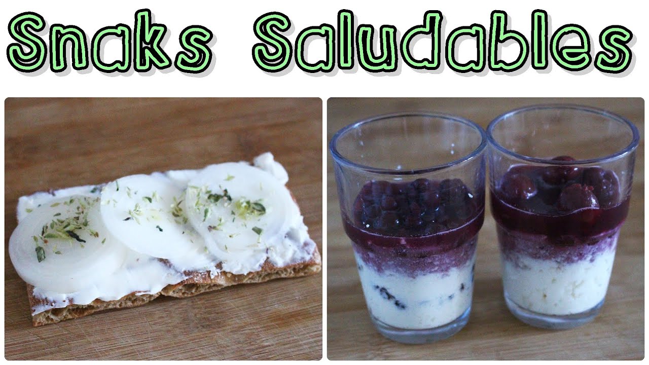 Receta | Snaks saludables - YouTube